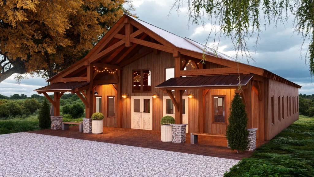 The Cornerstone Timber Frame Barn | Homestead Timber Frames